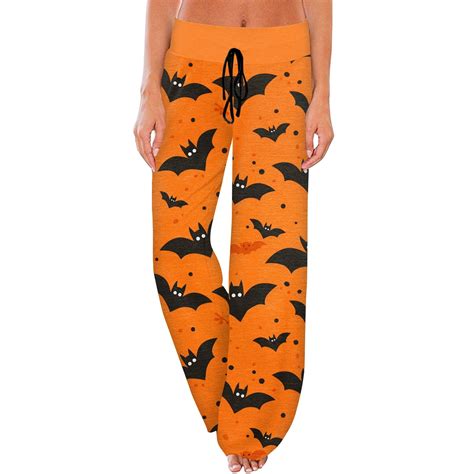 Ydkzymd Womens Halloween Pajama Pants Drawstring Plus Size Graphic