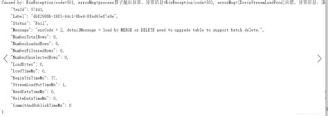 Solved Doris Streamload Error Load By Merge Or Delete Need To
