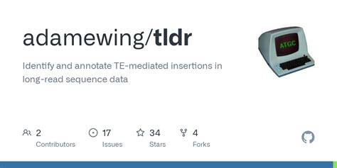 Github Adamewing Tldr Identify And Annotate Te Mediated Insertions In Long Read Sequence Data