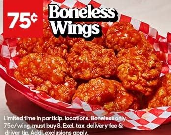 Pizza Hut Launches New 75 Cent Boneless Wings Deal The Fast Food Post