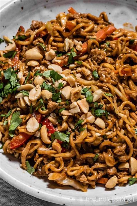 Thai Chicken Peanut Noodles