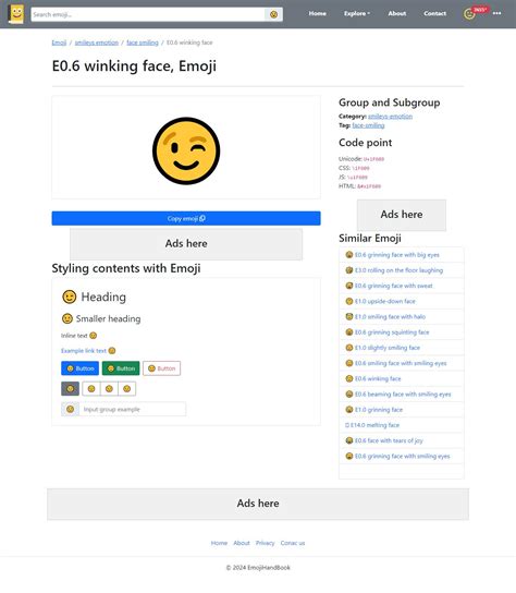 EmojiHandBook PHP Script By 237Coders Codester