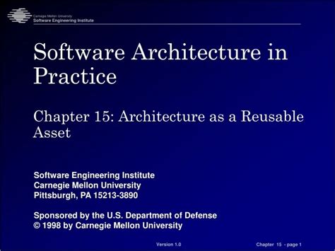 Ppt Software Architecture In Practice Chapter 15 Architecture As A