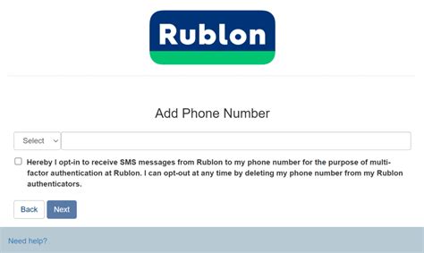 how to add a phone number for sms passcode and sms link rublon