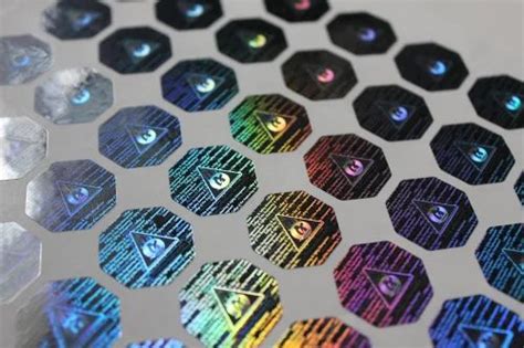 3d Holographic Stickers Tamper Evident Hologram Stickers Reflective