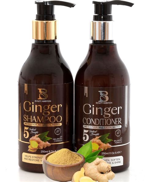 Anti Hair Loss Ginger Shampoo And Conditioner Set Hair Loss Treatment