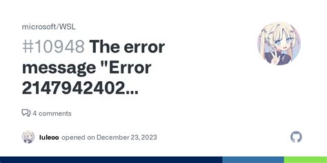 The Error Message Error 2147942402 0x80070002 Occurred While