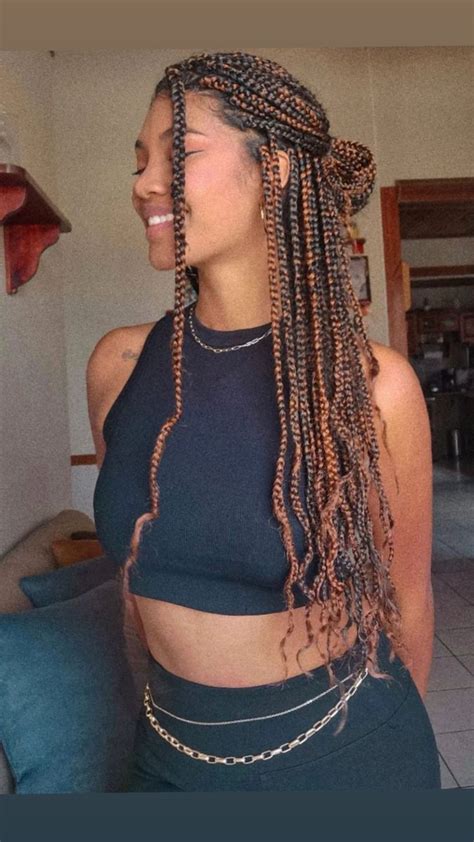 Brown Box Braids Colored Box Braids Braids For Black Hair Twa