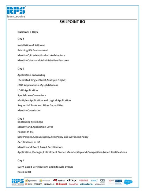 Sailpoint Iiq Content Revised Pdf
