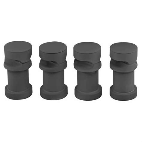 Milano Aruba Anthracite Horizontal Radiator Brackets