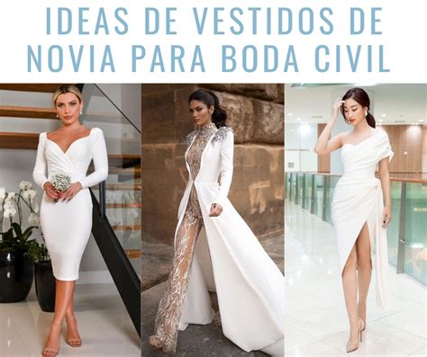 Ideas De Vestidos De Novia Para Boda Civil Bodas