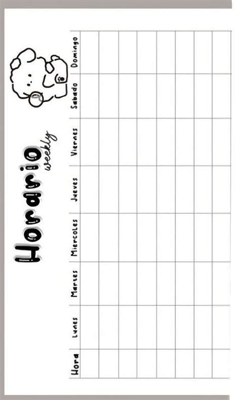 Pin De Kuromi En Pines Creados Por Ti Horario Escolar Apuntes De