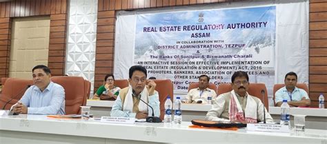 Rera Conducts Interactive Session At Tezpur Convention Centre The