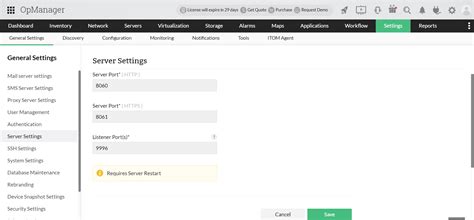 Changing Ports In OpManager OpManager Help