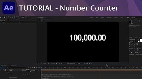After Effects Tutorial Expressions For Animated Number Counter With