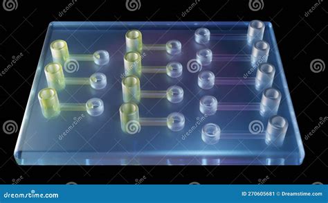 Microfluidic Devices View 3 3d Render Illustration 270605677