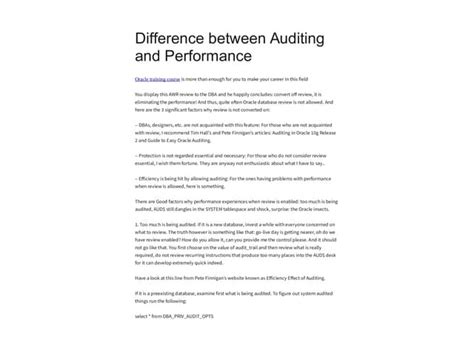 Auditing And Performance002 Ppt