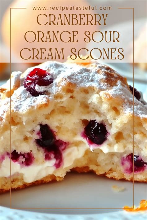 Cranberry Orange Sour Cream Scones Artofit