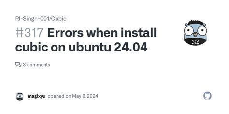 Errors When Install Cubic On Ubuntu Issue Pj Singh