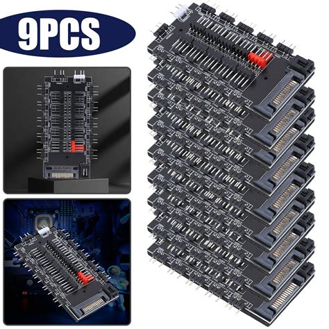2 En 1 Ventilador Refrigeración Hub 5v 3pin Argb Sata Power Multi