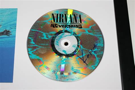 Nirvana Autographed Signed Krist Novoselic Framed Nevermind Cd