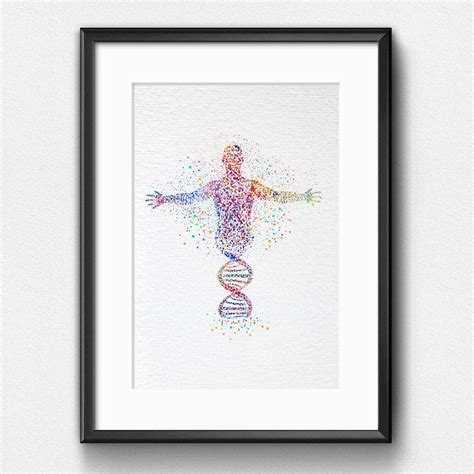 Buy Dignovel Studios 13x19 Unframed Dna Human Particle Medical Lab