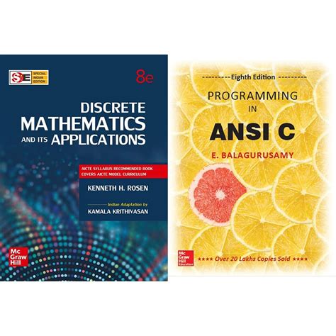 Discrete Mathematics And Its Applications Sie 8th Edition And Programming In Ansi C 8e