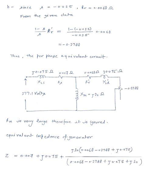 Solved 5 A Four Pole 3 Phase Squirrel Cage Induction Generator Is
