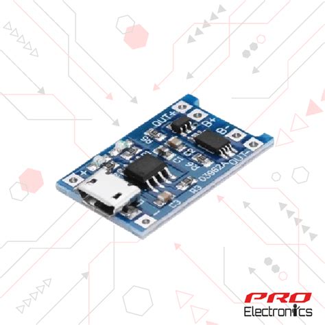 Modulo De Carga TP4056 Con Plug Micro USB Pro Electronics