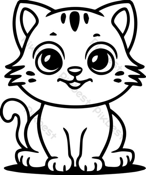Happy Cat Sticker Png Images Eps Free Download Pikbest