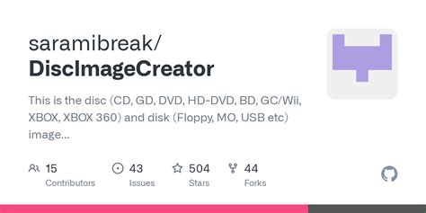 GitHub Saramibreak DiscImageCreator This Is The Disc CD GD DVD HD DVD BD GC Wii XBOX