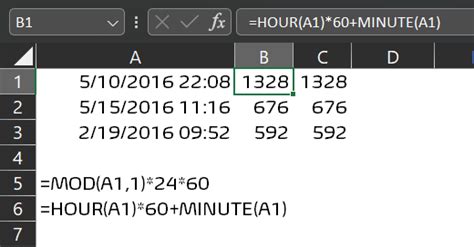 Excel How To Remove Dates From A Cell And Covert Time To Minutes Of