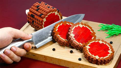 Minecraft The Best Bbq Ribs From Lego Funny Food And Stop Motion