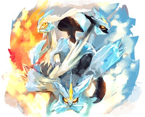 Kyurem Black Kyurem And White Kyurem Pokemon Drawn By