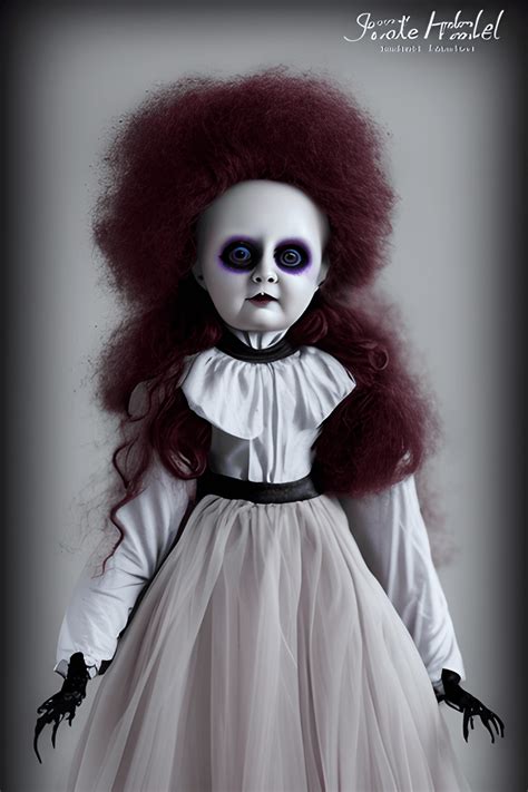 Creepy Spooky Porcelain Doll Runway Ml Annette Hassell 30mm Glowing
