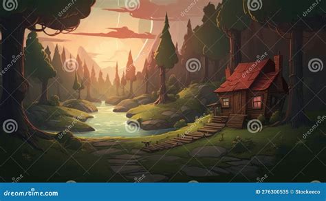 Create 2d Animation Background Inspired By Nick Bear Stock Illustration