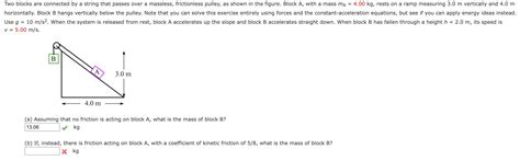 Solved V M S A Assuming That No Friction Is Acting Chegg