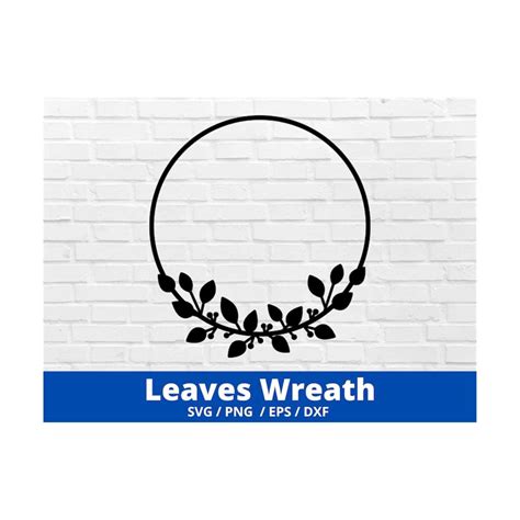 Leaves Wreath SVG Cut File Flourish Svg For Cricut Silhoue Inspire
