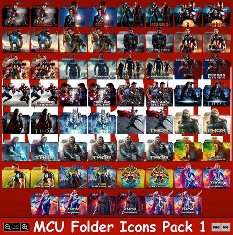 Marvel Cinematic Universe Folder Icons Pack 1 By Harry312 On Deviantart