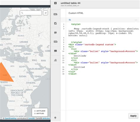 carto moving legend with cartodb js geographic information systems