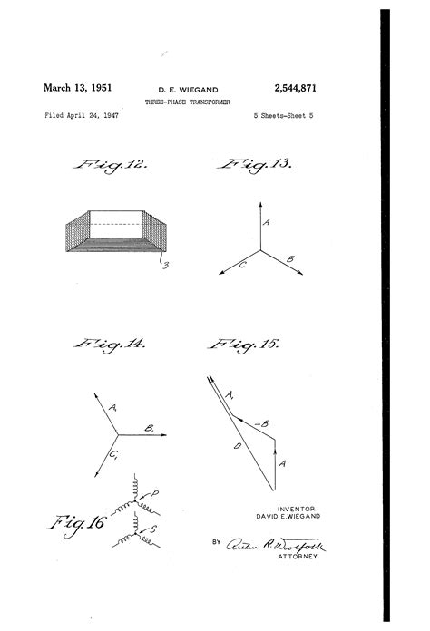 Patent Us Three Phase Transformer Google Patents