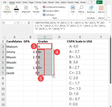 6 Ways To Assign Letter Grades In Microsoft Excel How To Excel