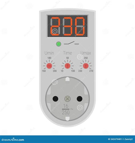 Voltage Monitoring Relays In Different States Vector Illustration 343332598