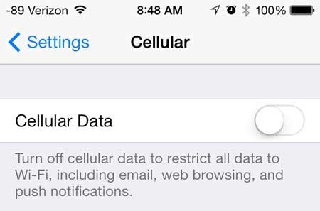 How To Turn Off Cellular Data On The IPhone In IOS Solve Your Tech