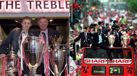 Man Uniteds 1999 Treble Winning Side Voted Greatest Team In Premier