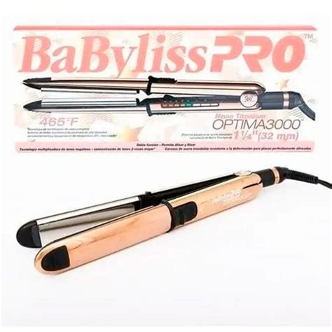 BaByliss PRO Nano Titanium Rose Gold Prima 3000 Flat Iron