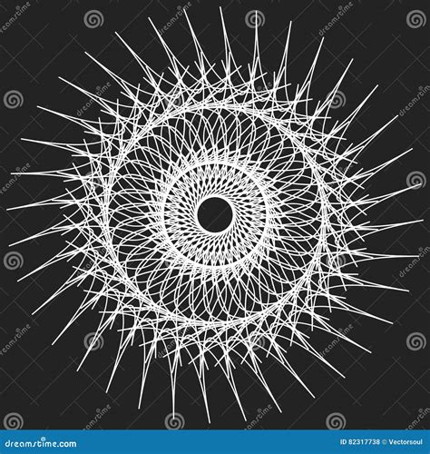 Geometric Circle Circular Element Stock Vector Illustration Of Motif Circle 82317738