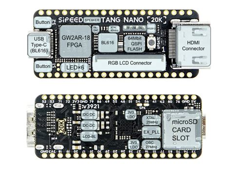 25 Sipeed Tang Nano 20K FPGA Board Can Simulate A RISC V Core Run
