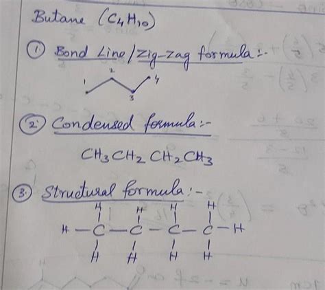Butane Structure Line Bond