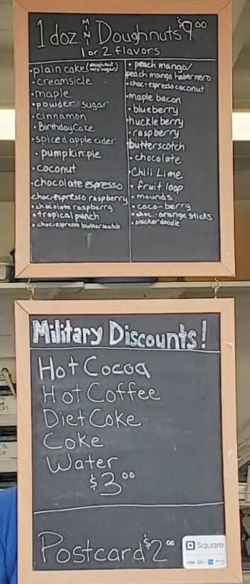 Icy Strait Point Donut Flavors At Lil Gens Menu Hoonah 🏔 Alaska
